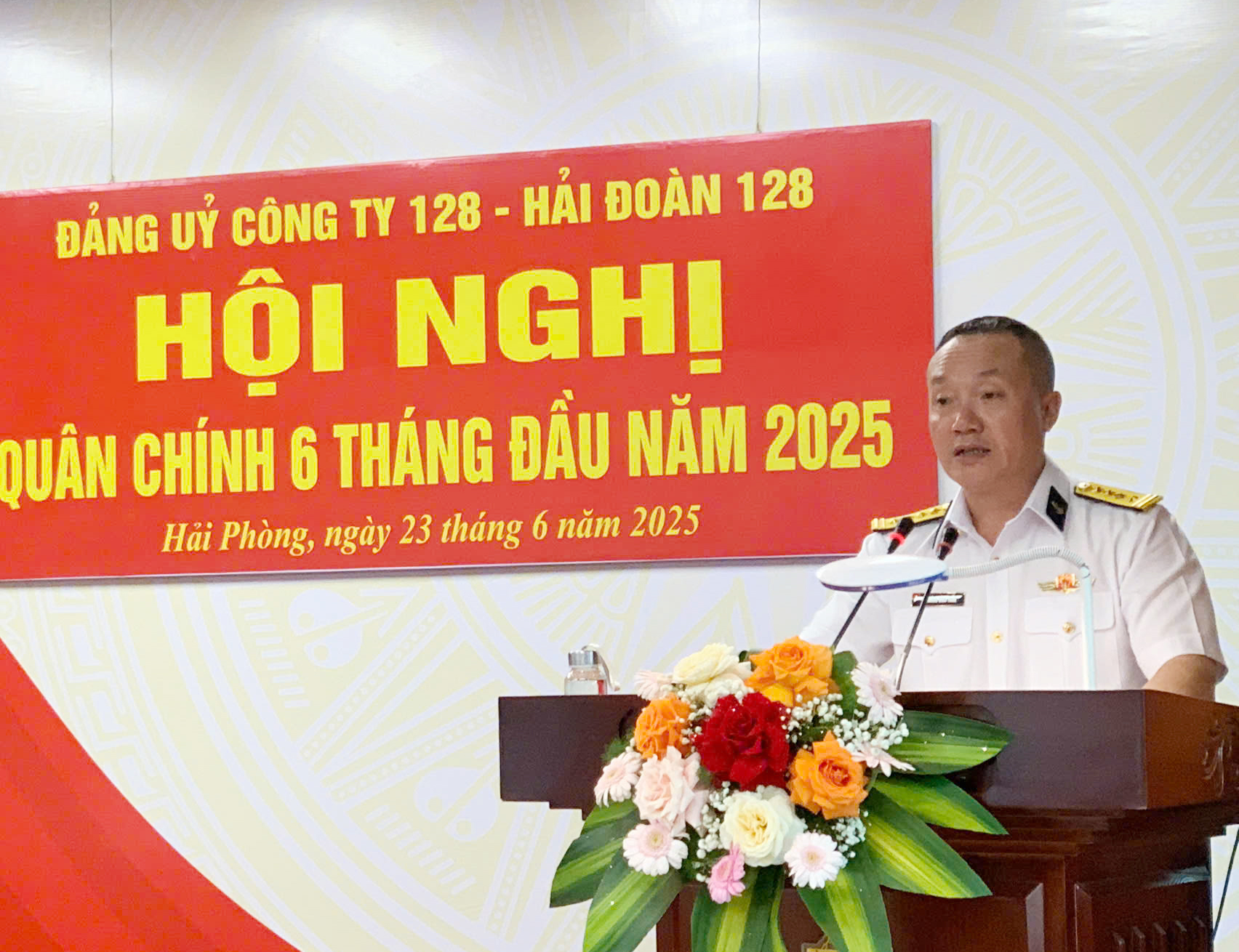 Công ty 128: Hội nghị quân chính 6 tháng đầu năm 2025